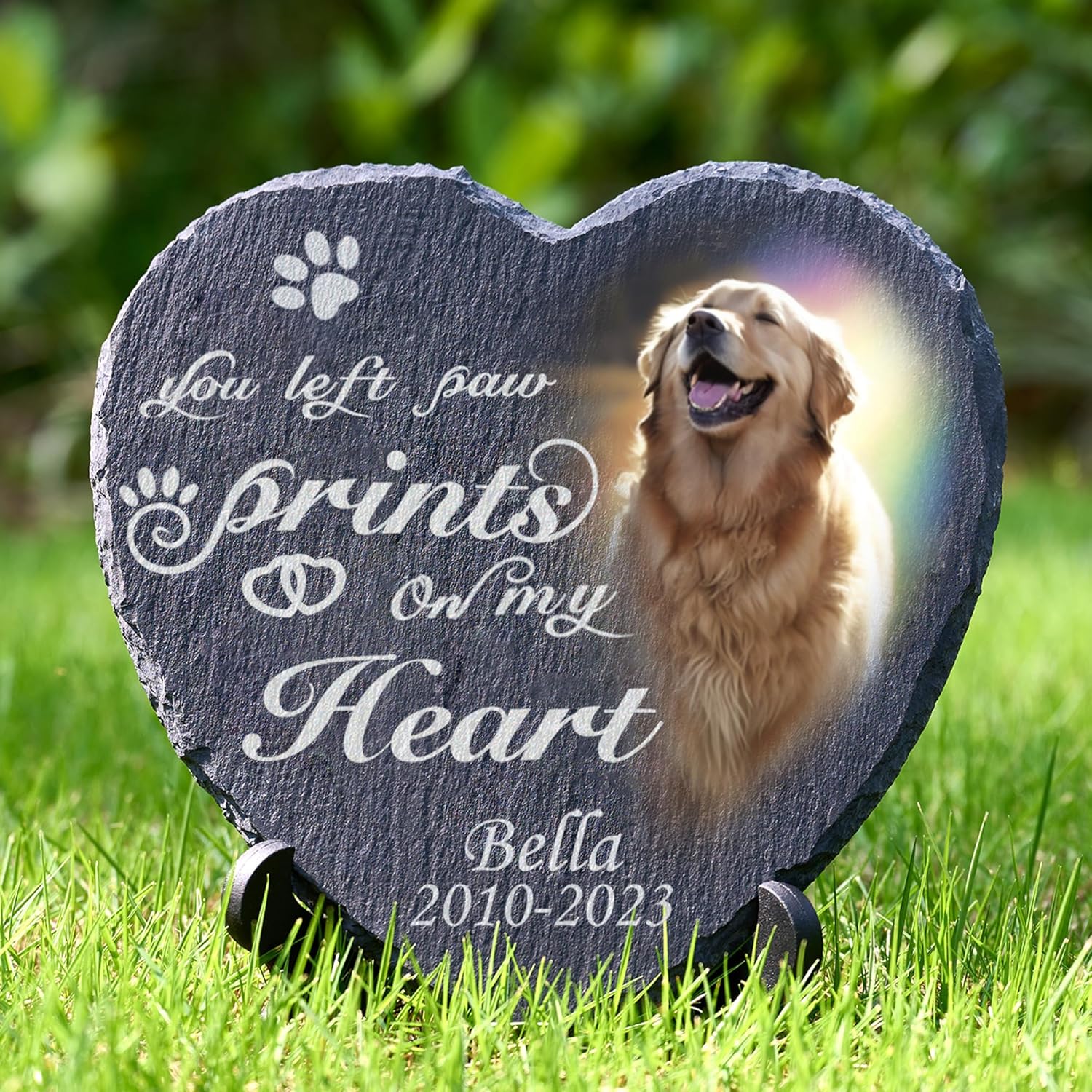 Amazon.com: Fanery Sue Custom Cat Memorial Stones with Full Color Image ...