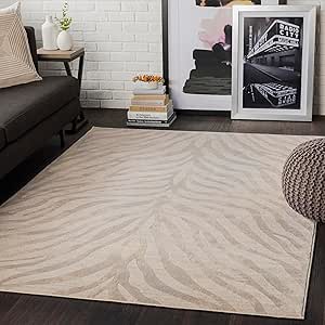 Amazon.com: Mark&Day Animal Print Rugs, 4x6 Chambery Modern Zebra Tiger ...