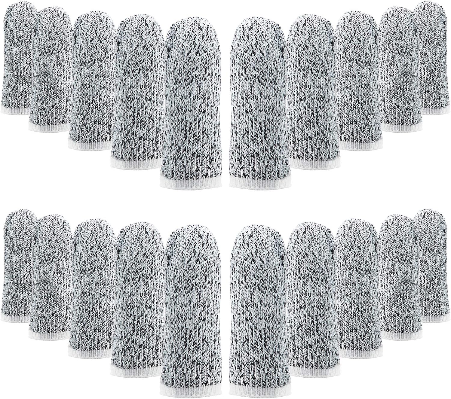 Amazon.com: 60 Pieces Finger Cots Cut Resistant Finger Protector ...