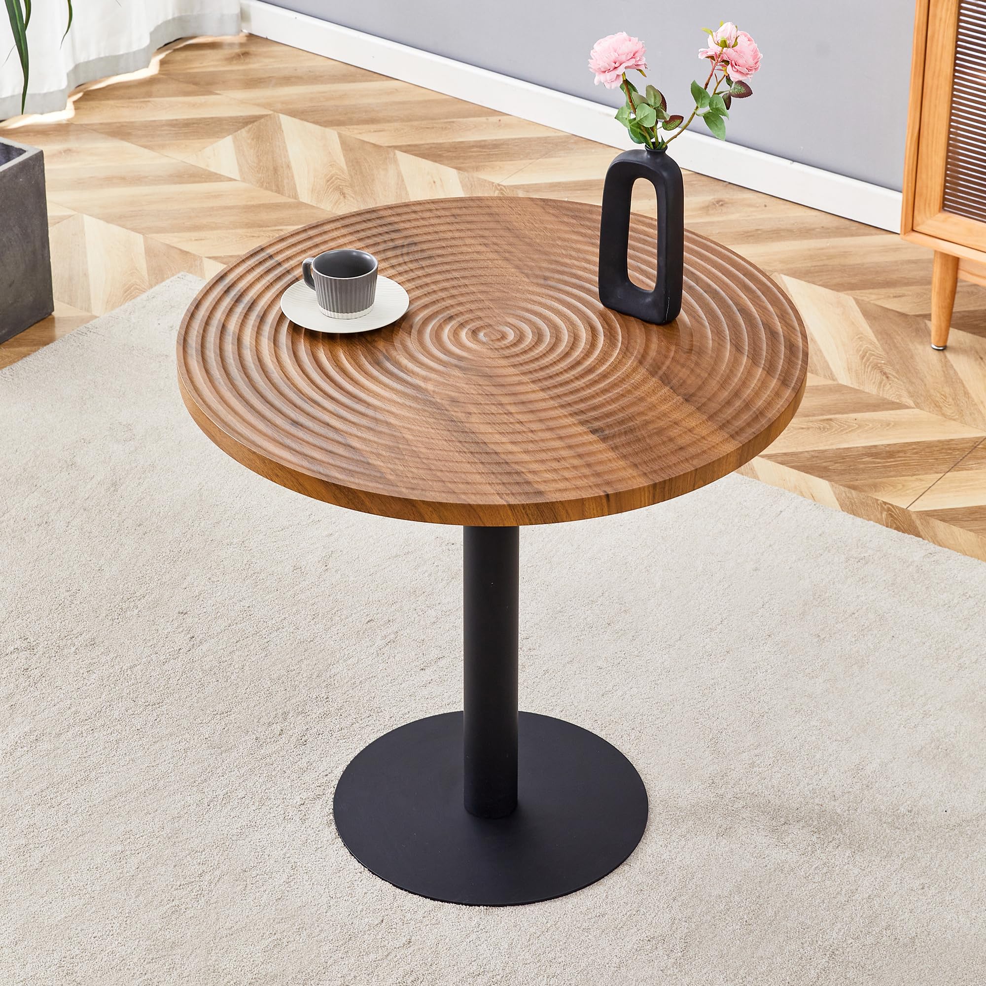 Amazon.com - gopop 31.5'' Round Dining Table, Small Round Table, Mid ...
