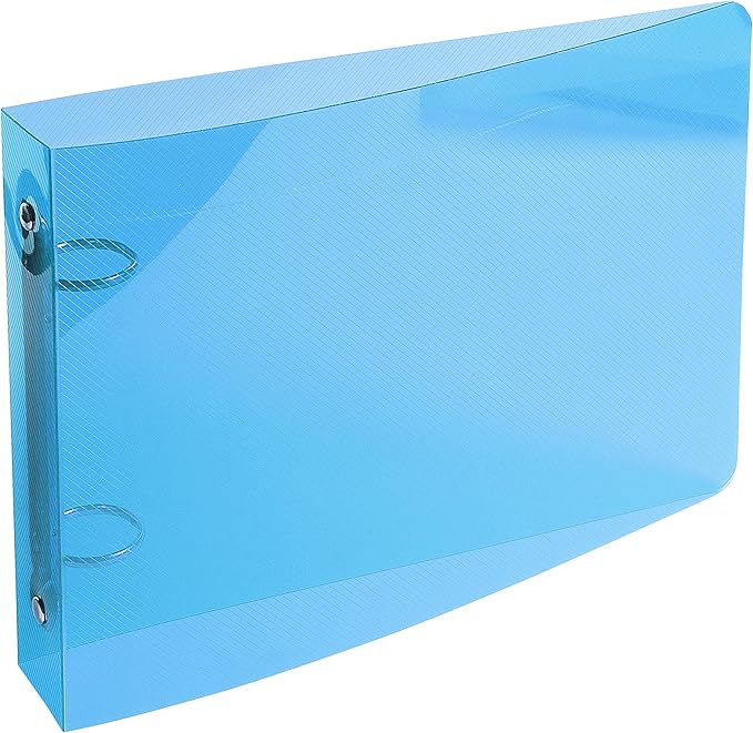 Exacompta - Ref. 51092E - Box of 10 semi-rigid PP binders - 2 round ...