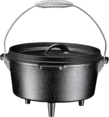 Amazon.com: Potted Pans Cauldron Pot - 10 Quart Pre Seasoned Witches ...