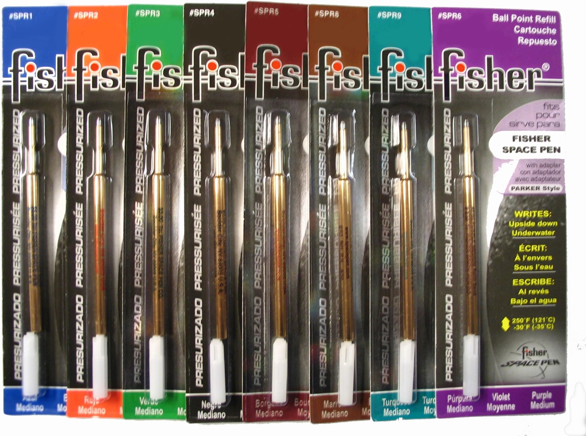 8 Value PACK Multi Color Parker Style Refills by Fisher Space Pen by ...