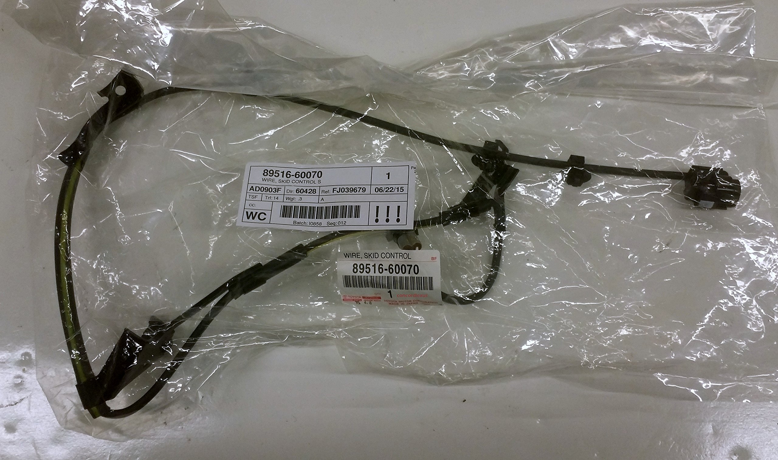 Amazon.com: Lexus 89516-60070, ABS Wheel Speed Sensor Wire Harness ...