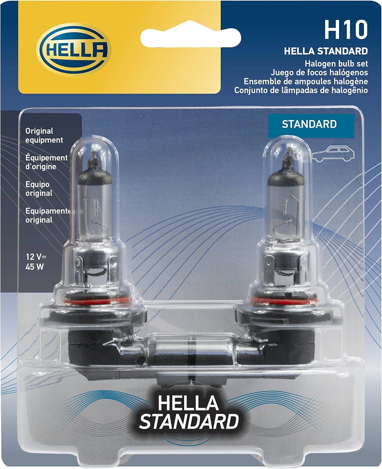 Amazon.com: HELLA H10TB Standard Halogen Bulbs, 12 V, 45W : Automotive