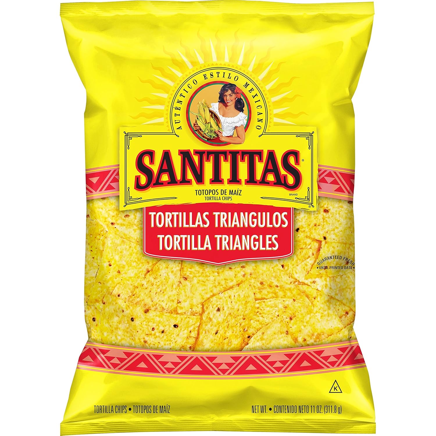 Amazon.com: Santitas Tortilla Chips, White Corn, 11 Ounce : Grocery ...
