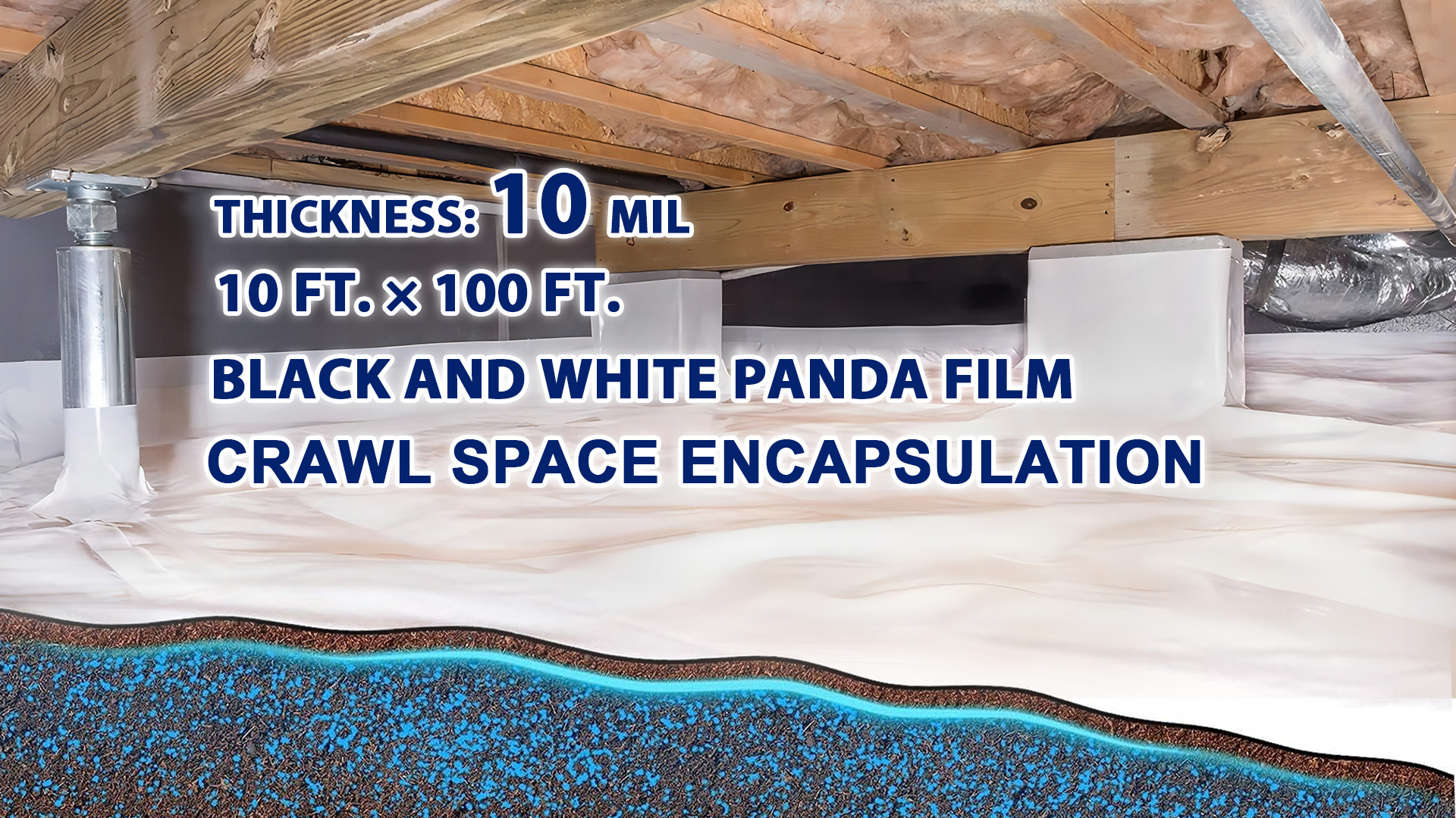 Watch Crawl Space Vapor Barrier, 10mil Film, 10'x100' - Dura Smooth ...