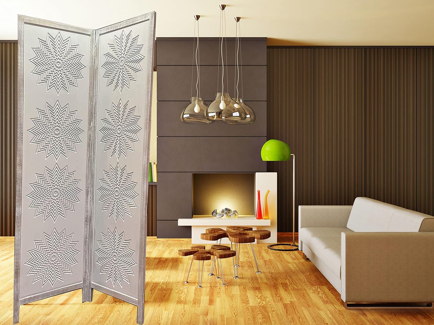 Musa Kazim Wooden Partition/Wall Screen/Room Divider | Partition for ...