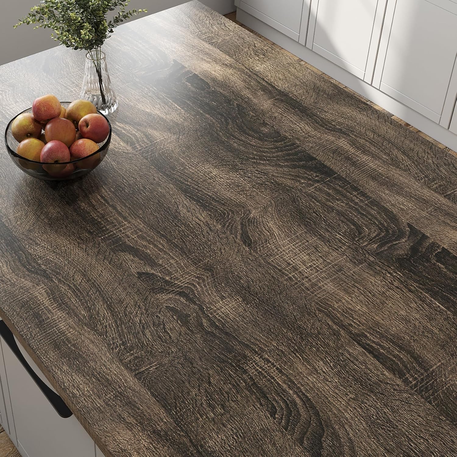 Amazon.com: Livelynine 15.8x394 Wood Countertop Contact Paper Waterproof Peel and Stick ...