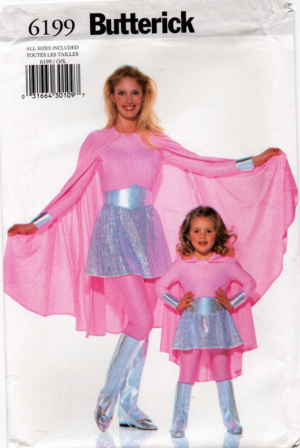 Amazon.com: Butterick 6199 Children's Girl's Misses' Super Hero Heroine ...