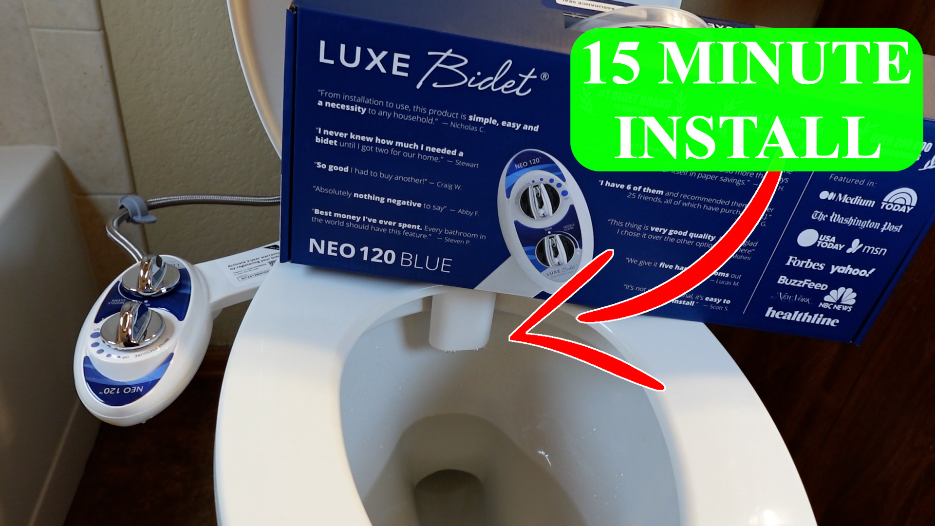 Watch How to Install LUXE Bidet Neo 120 #ad on Amazon Live