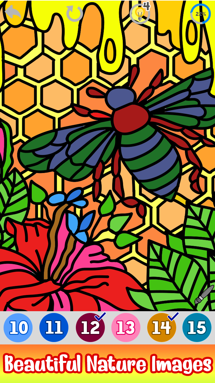 Nature Color by Number - Adult Paint , Glitter & Crayon Coloring Pages ...