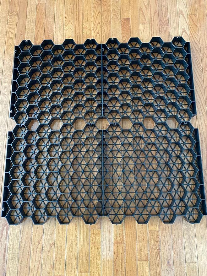Amazon.com : Permeable Grass Pavers Grid Flat-Interlocked,HDPE Plastic ...