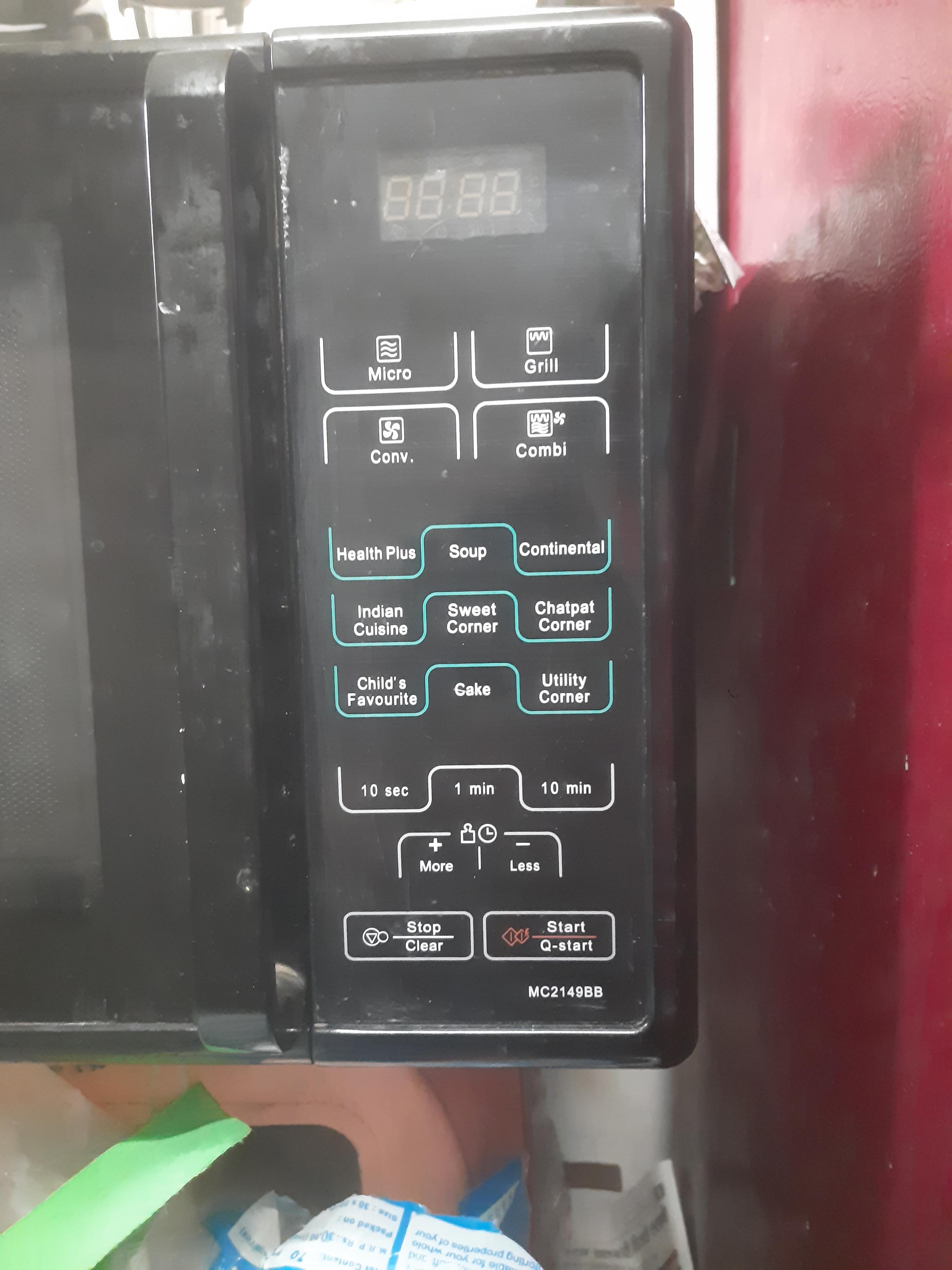 Able MC2149BB Microwave Oven Membrane Keypad (B) , Multicolour : Amazon ...