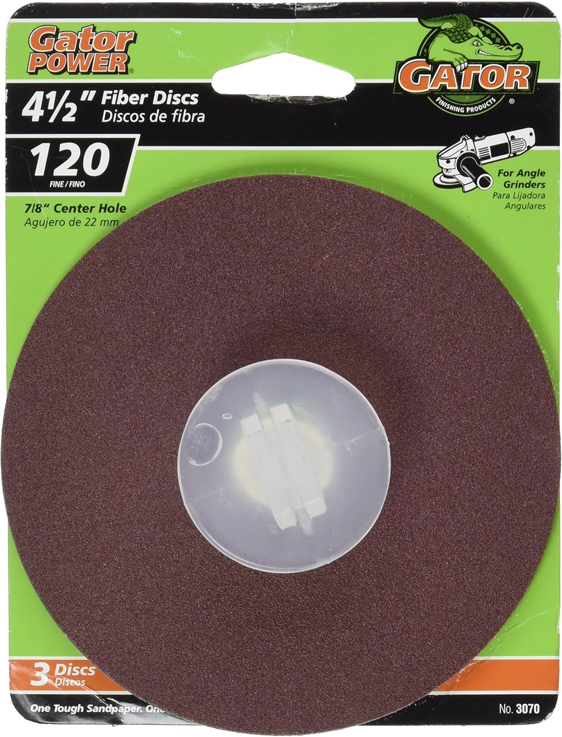 ALI INDUSTRIES 3070 Gator Finishing 120 Grit Aluminum Oxide Fiber Discs ...
