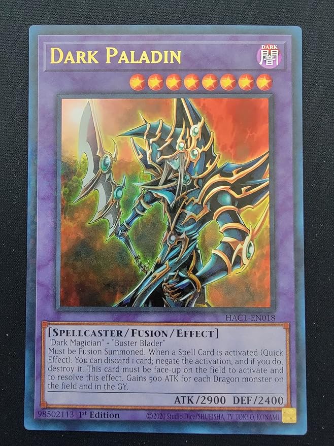 Amazon.com: Dark Paladin - HAC1-EN018 - (Duel Terminal) - Hidden ...