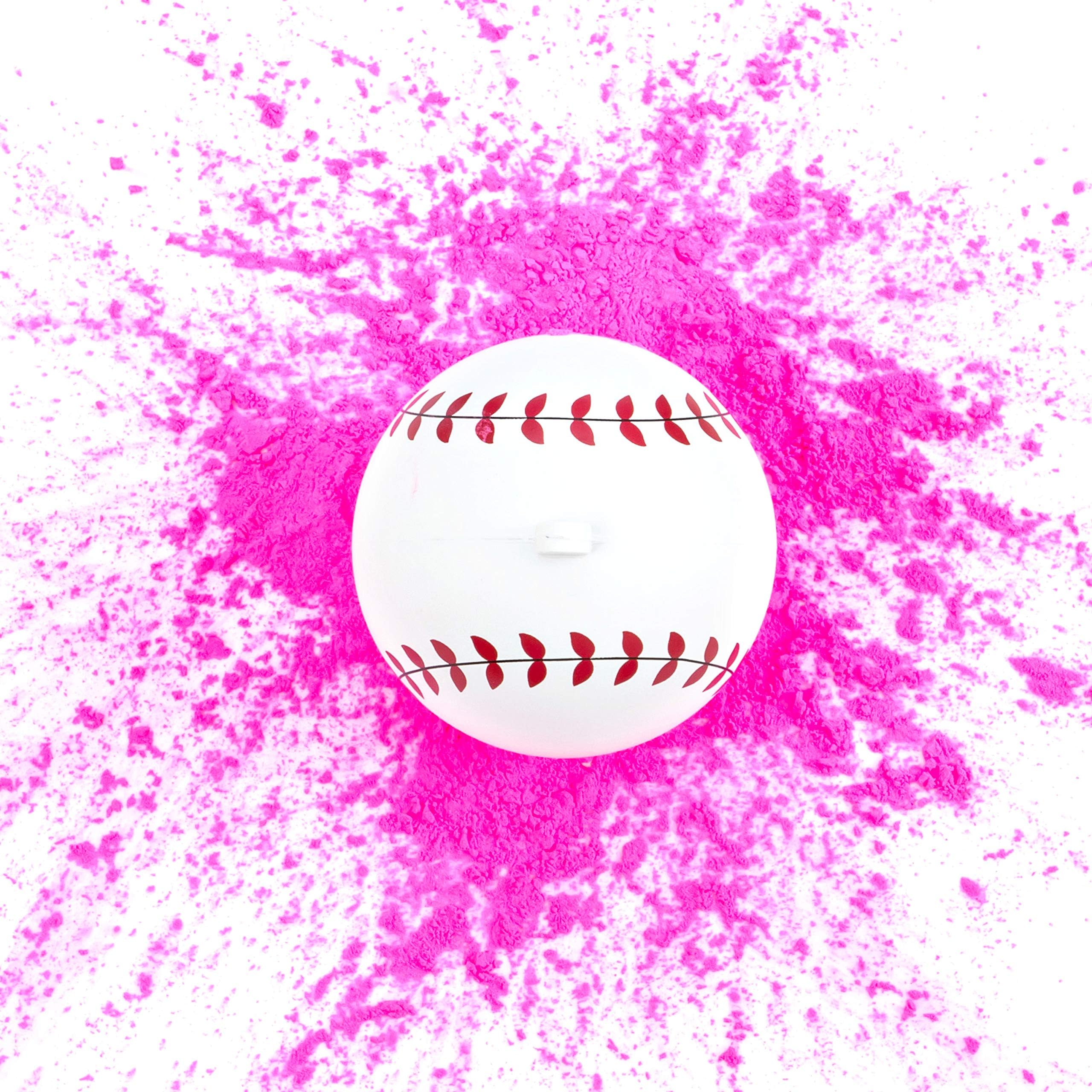 Amazon.com: UP Shop Gender Reveal Baseball with Pink and Blue Powder ...