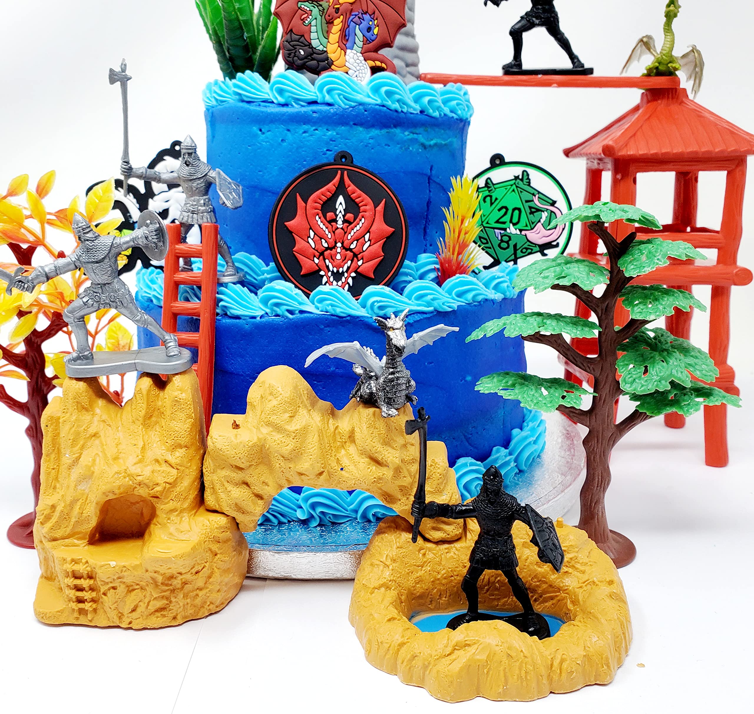Buy Dungeons & Dragons Deluxe Birthday Cake Topper Set Featuring ...