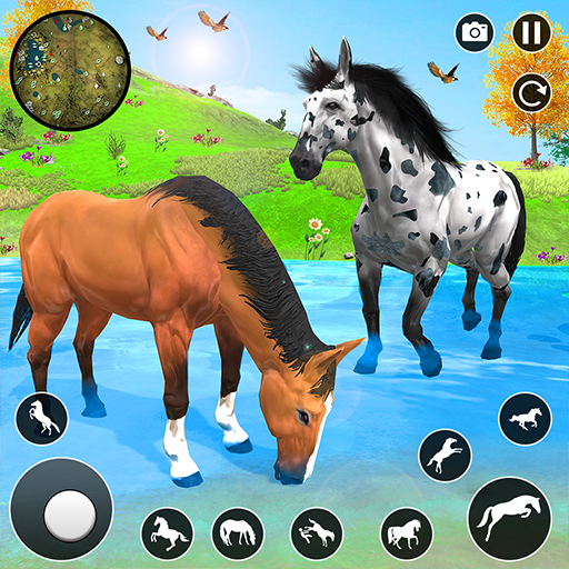Wild Horse Simulator Free Games For Kids - Virtual Farm Life Horse ...