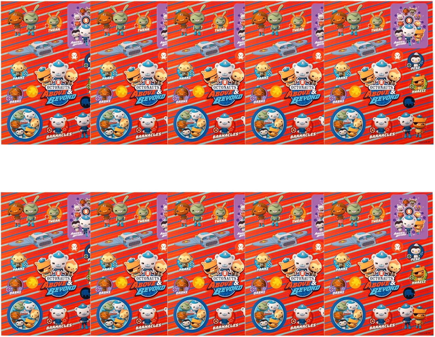 Amazon.com: Octonauts Sticker Sensation: Pack of 10 Vibrant Sticker ...