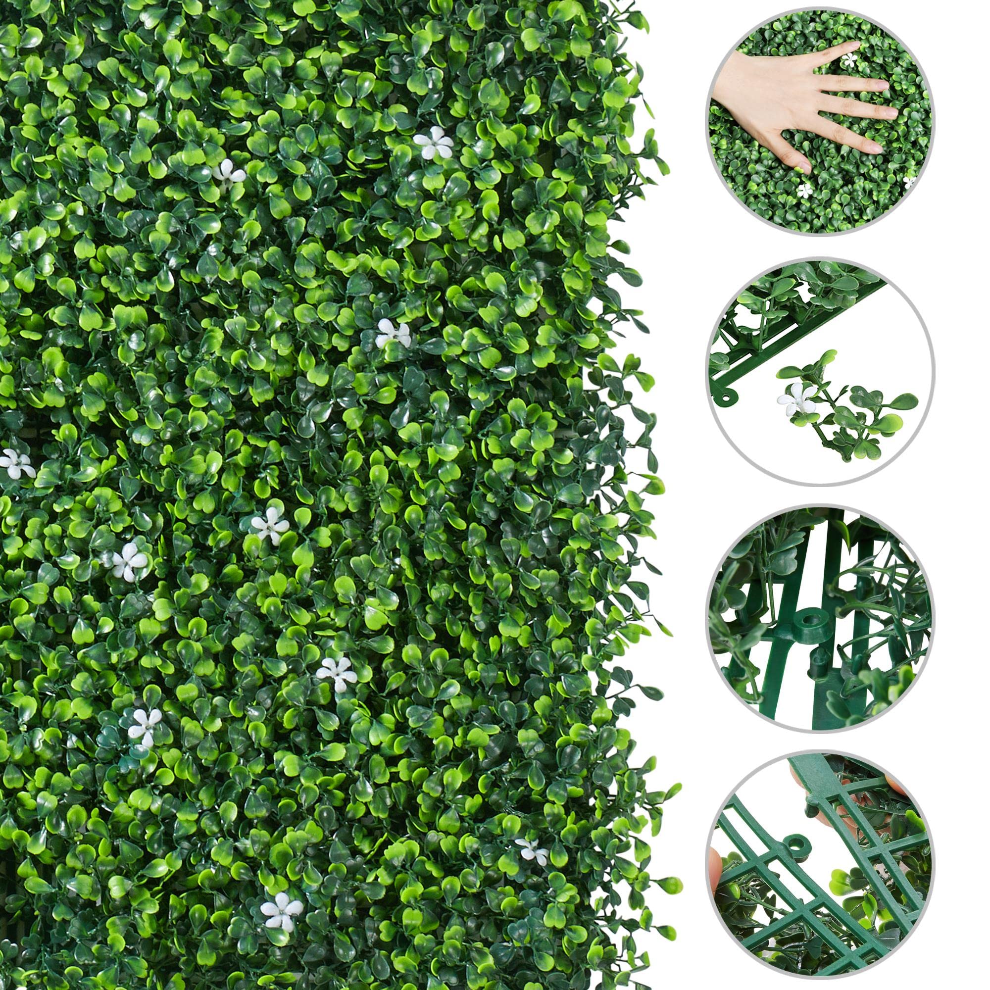 Yaheetech 12PCS 20in X 20in Artificial Boxwood Hedges Panels with ...