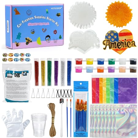 Amazon.com: Car Freshies Supplies Starter kit, HOTGODEN DIY Freshie ...
