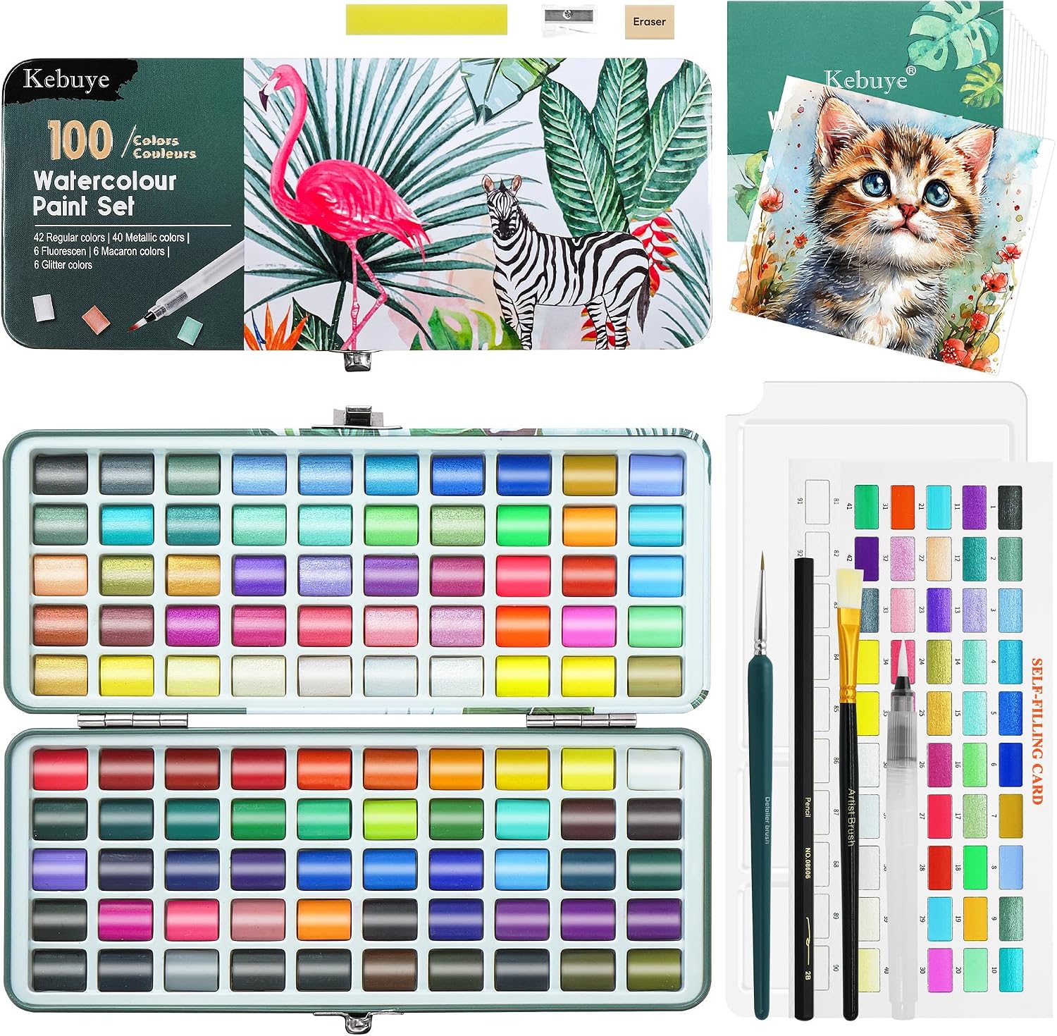 Watercolour Paint Set Art Watercolor - 100 Water Colour Paints Sets in ...