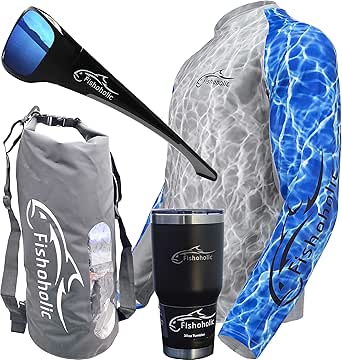 Amazon.com: Fishoholic - 4pc Assortment - Size XL UPF50 Long Sleeve ...