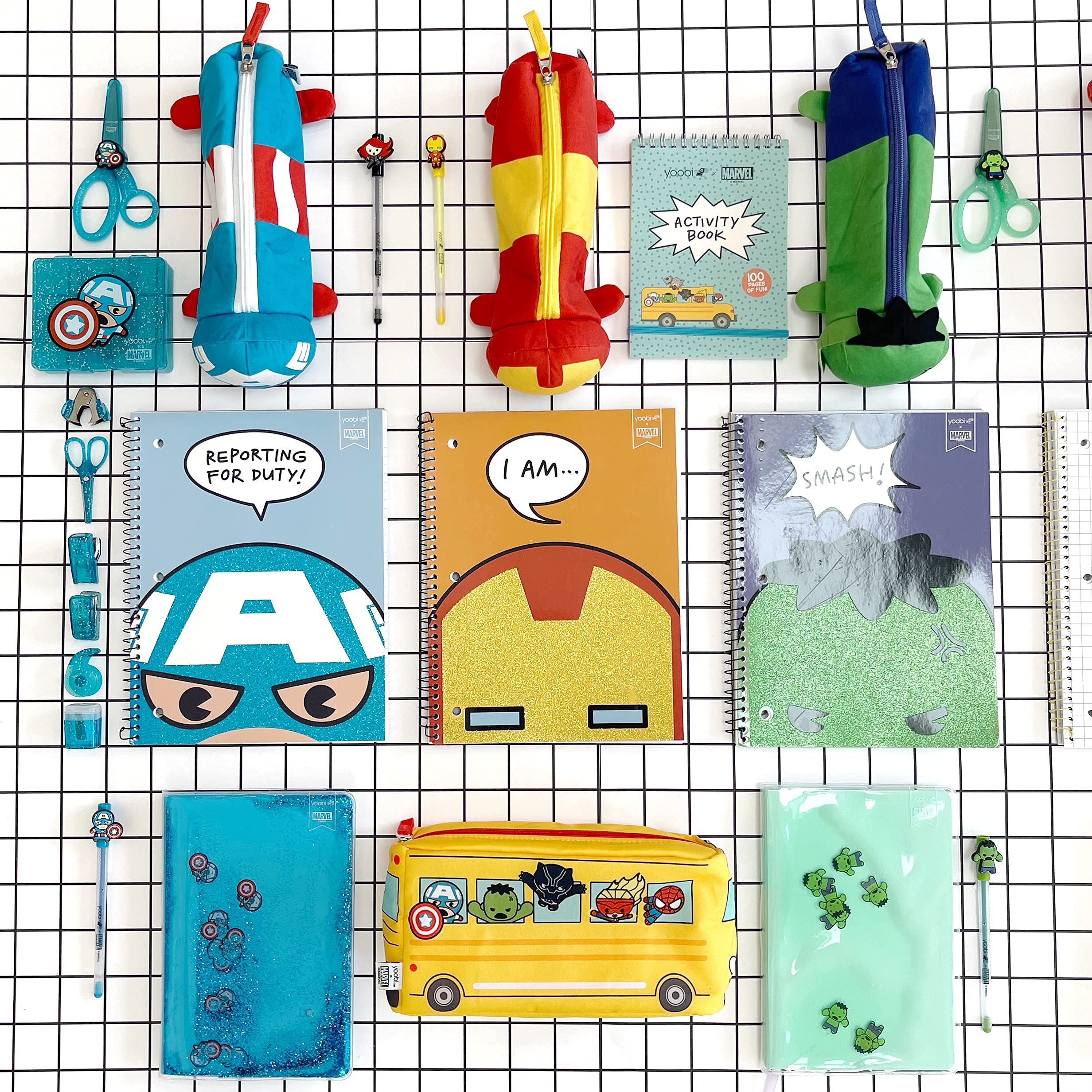 Snapklik.com : Yoobi X Marvel Captain America Spiral Notebook - 1 ...