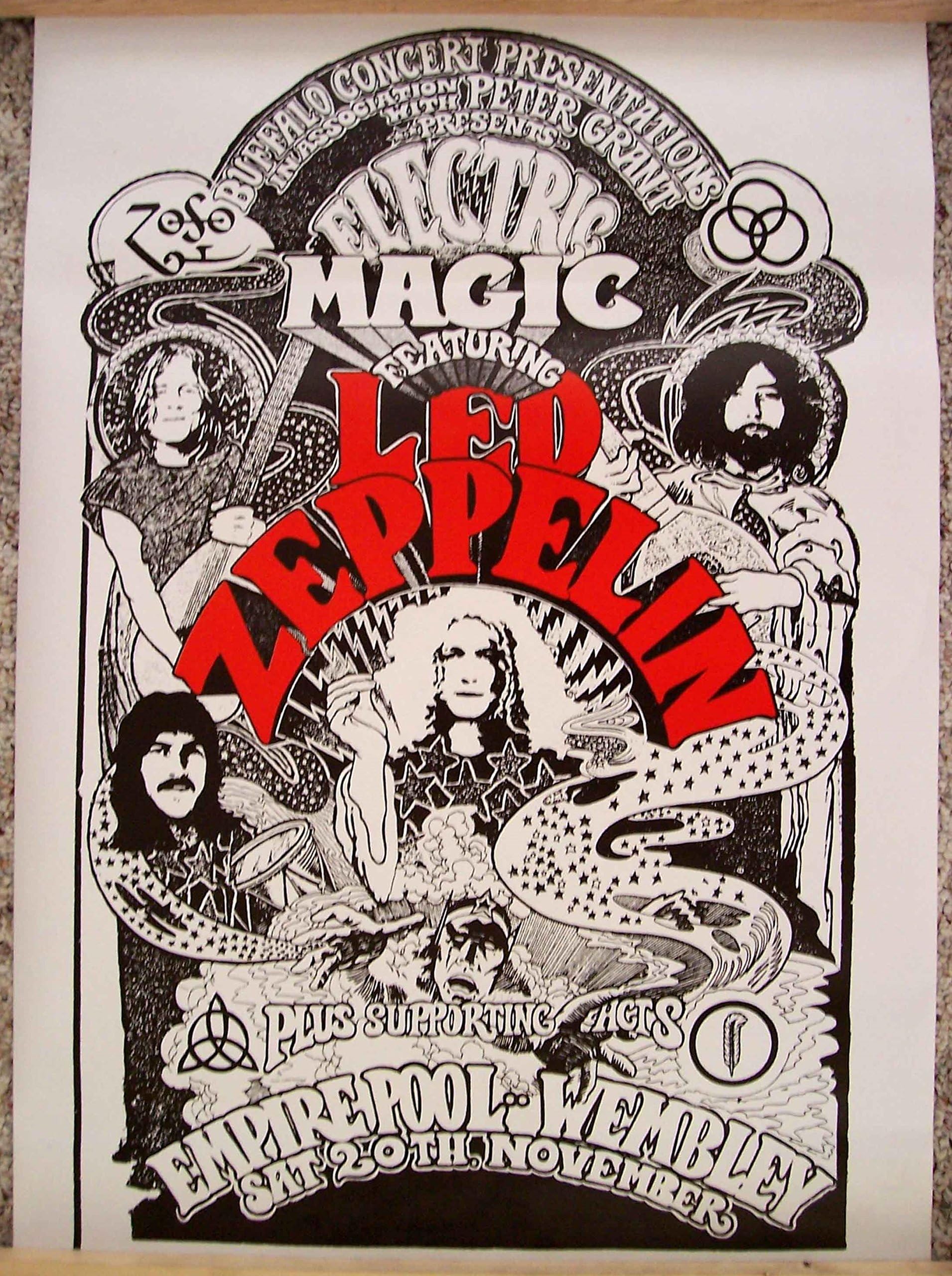 Amazon.com: Buffalo Concert Presentations Vintage LED Zeppelin Tour ...