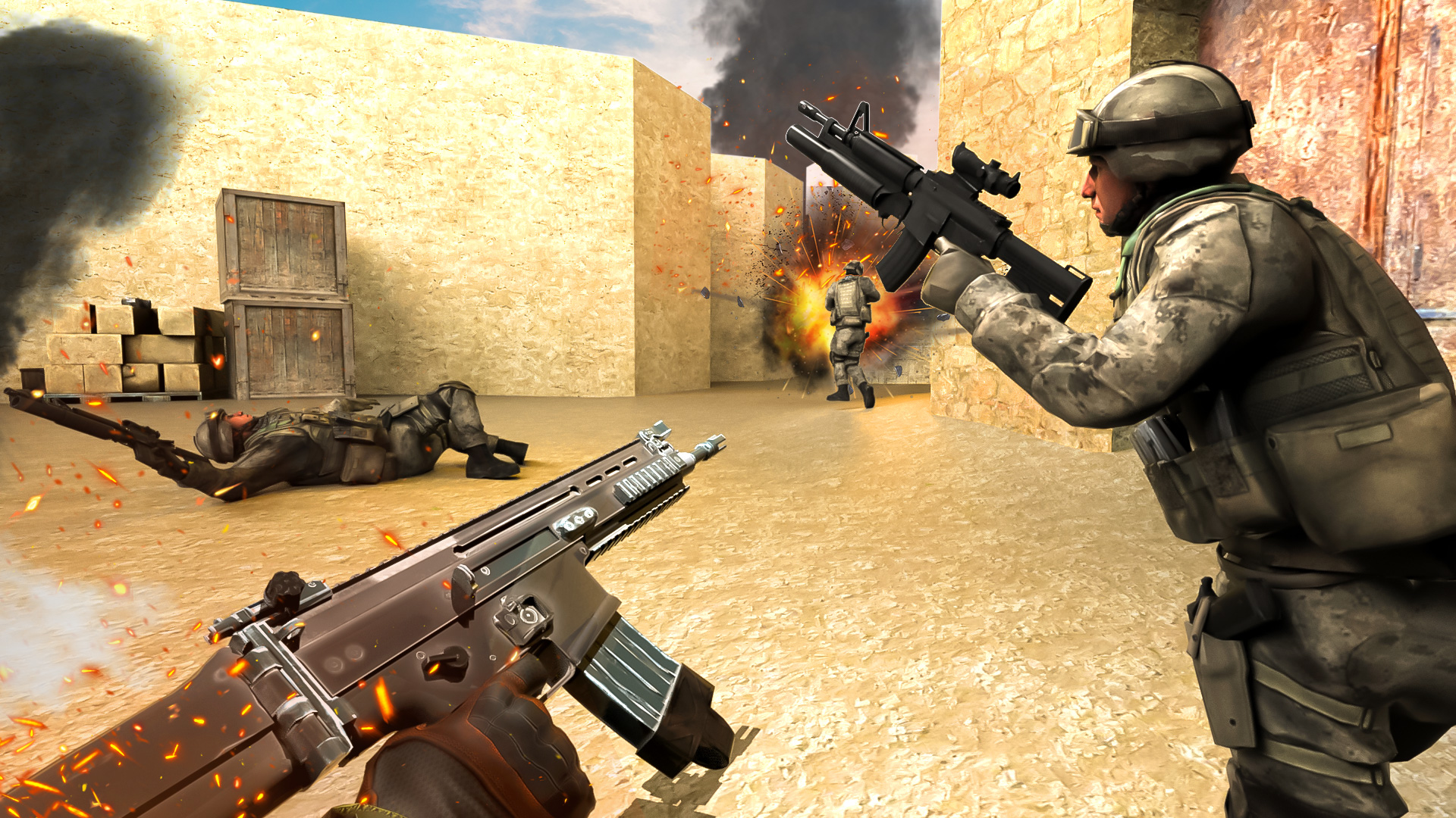 Real Fps Shooting Battleground Gun Fire Game - App on Amazon Appstore
