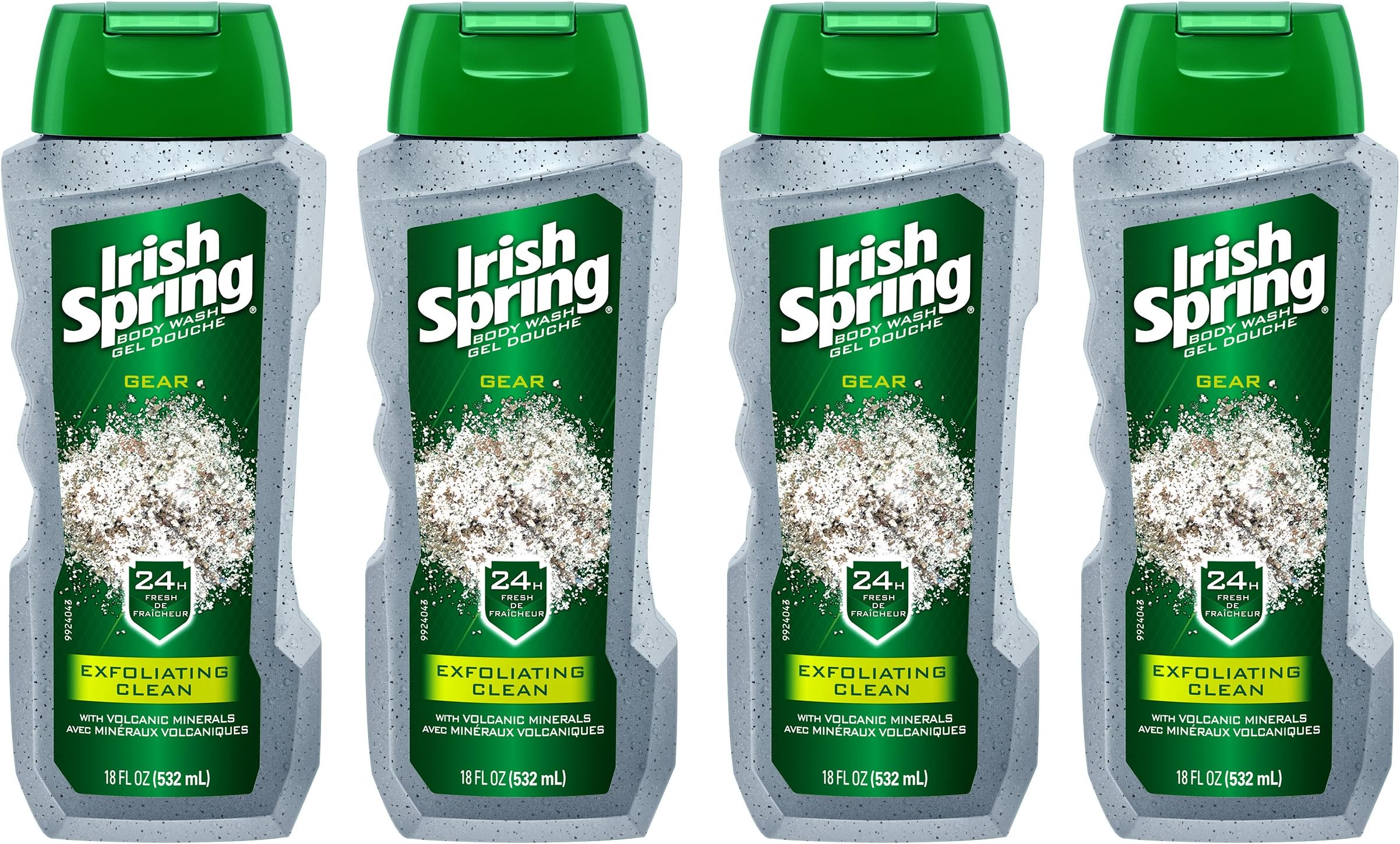 Amazon.com : Irish Spring Gear Men's Body Wash, Exfoliating Clean with ...