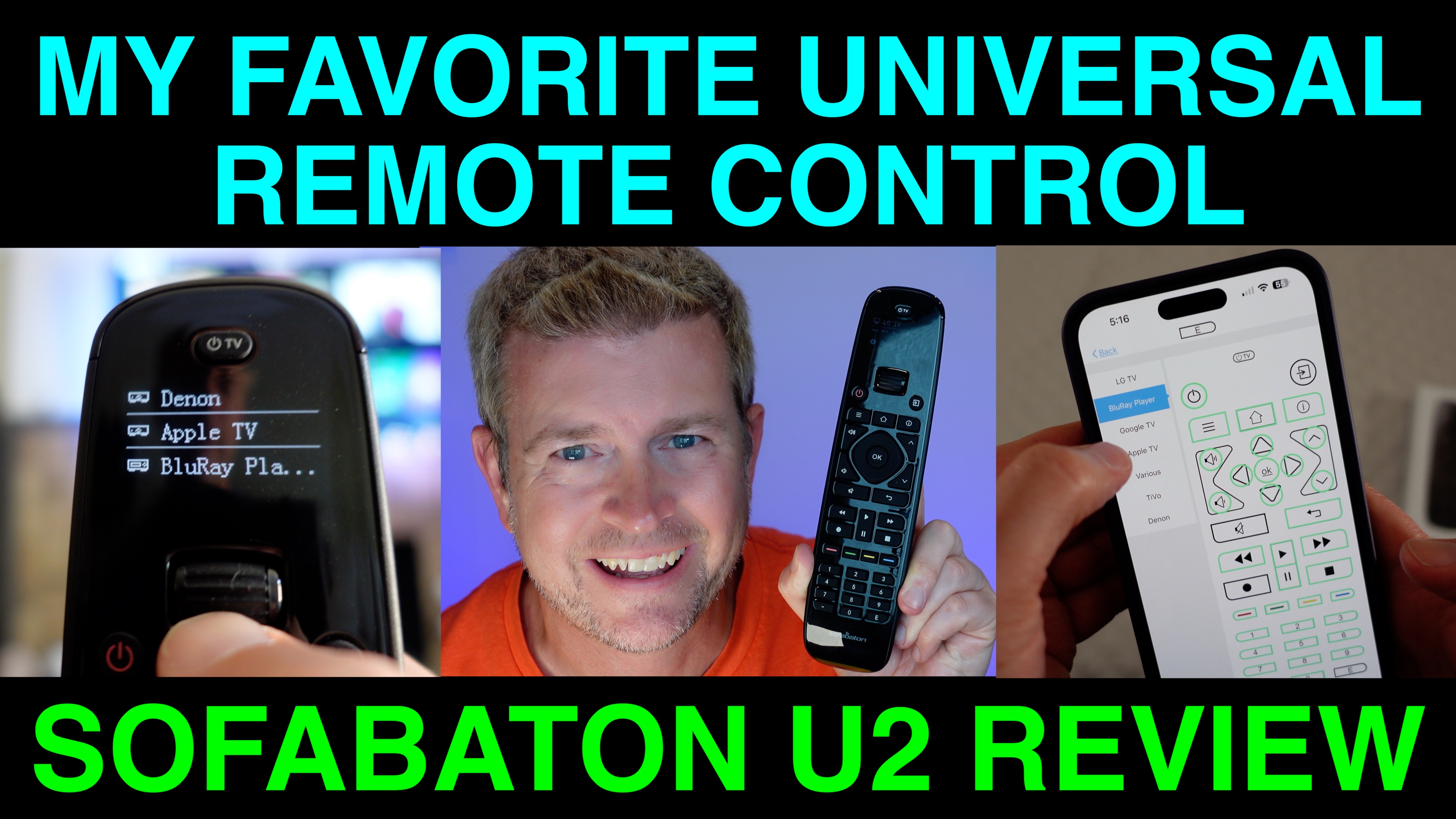 Watch FULL Review SofaBaton U2 Universal Remote Control on Amazon Live