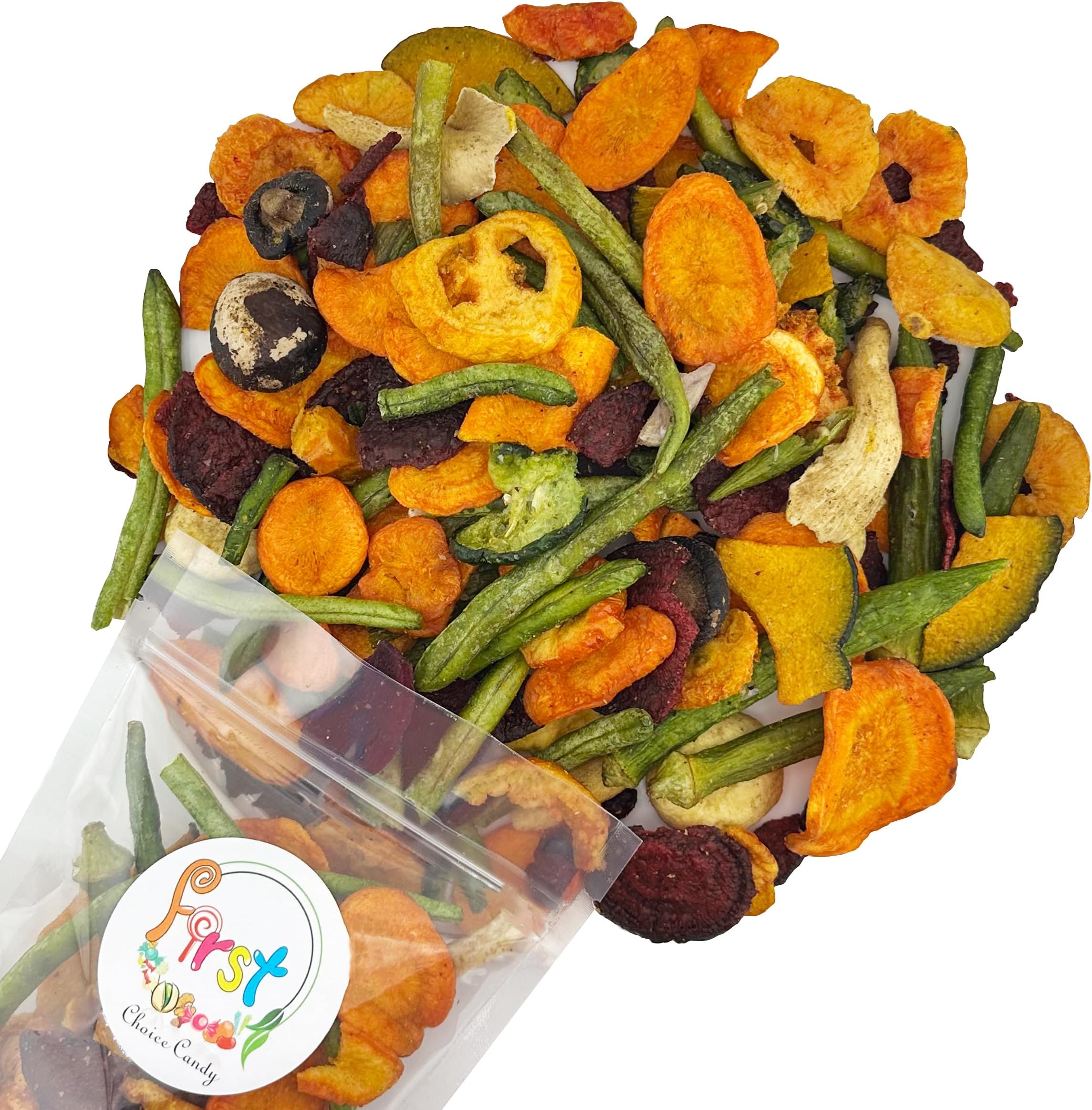 Amazon.com: FirstChoiceCandy Super Mix Vegetable Chips, Yellow & Purple ...