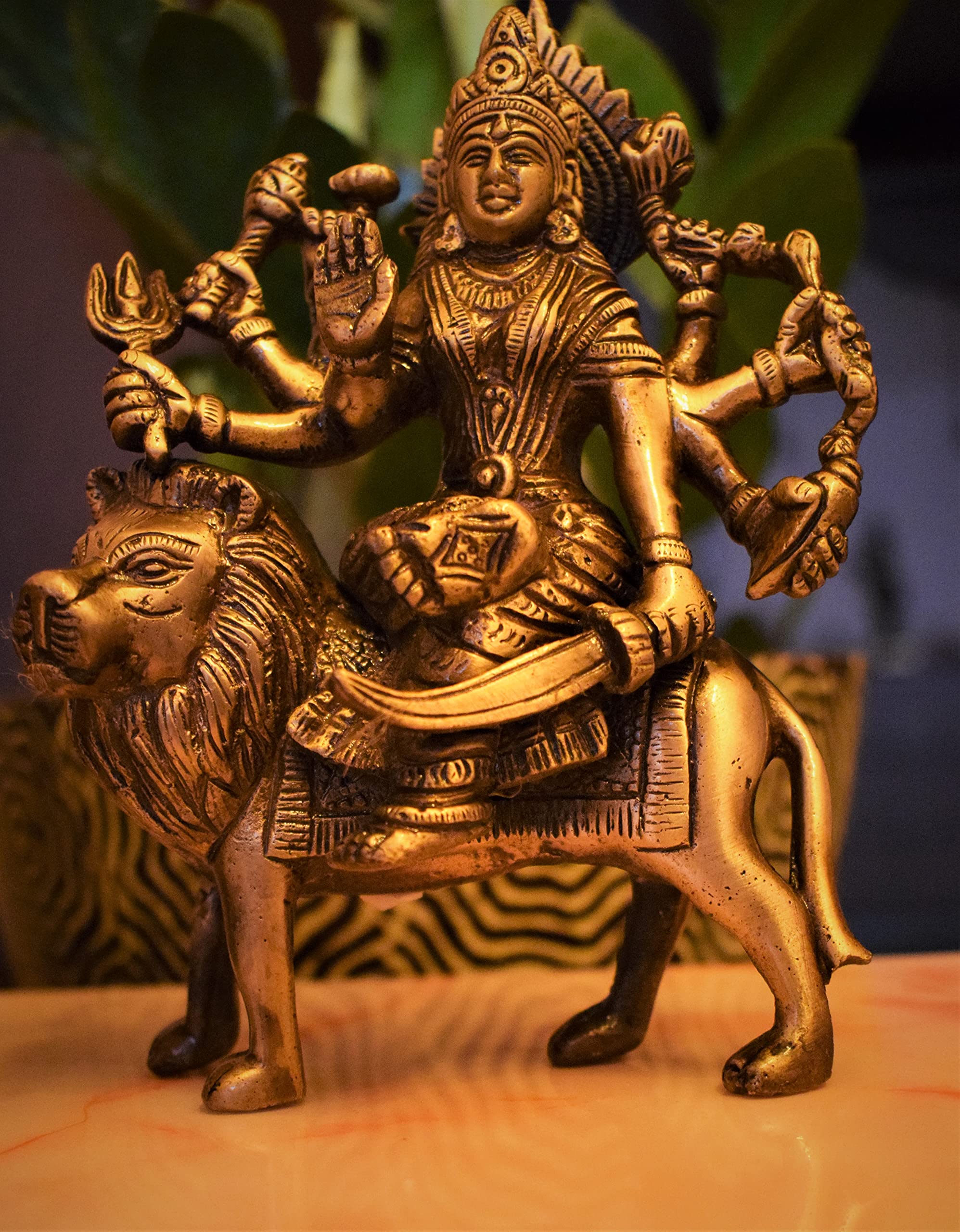 Buy The Banjaras - Brass Maa Durga | Sherawali Maa ki Murti | Durga ...