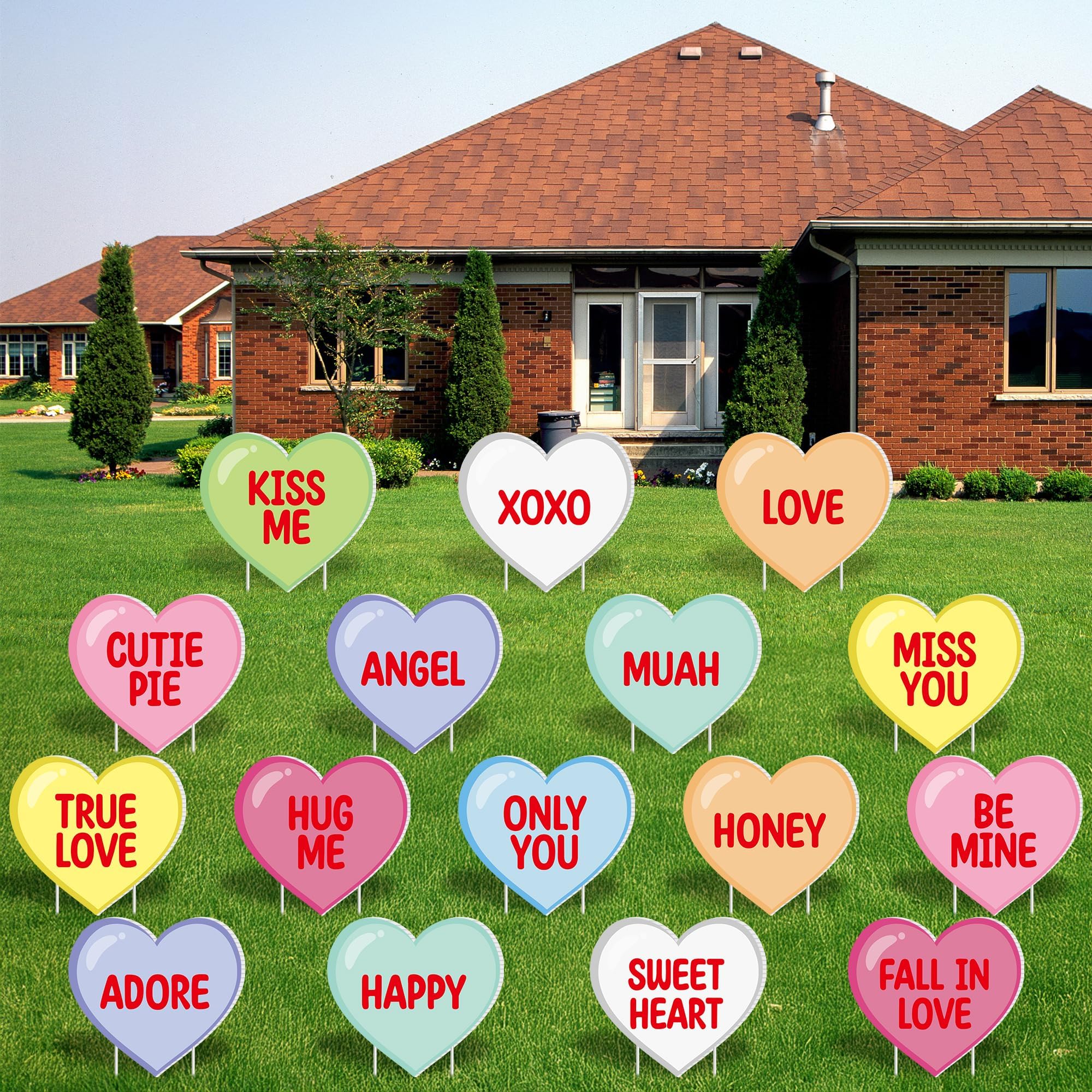 Amazon.com : Epakh 400 Pcs Large Heart Shape Wedding Decoration with ...