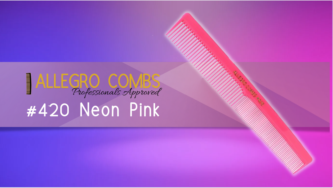 Watch Allegro Combs #420 Neon Pink Haircutting & Styling Hair Comb on Amazon Live