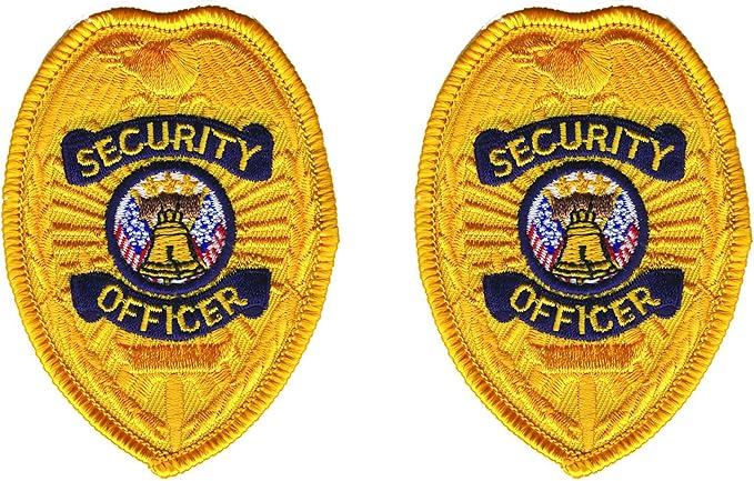 Amazon.com: Set of 2 Sew on Security Patches - Security Officer Guard ...