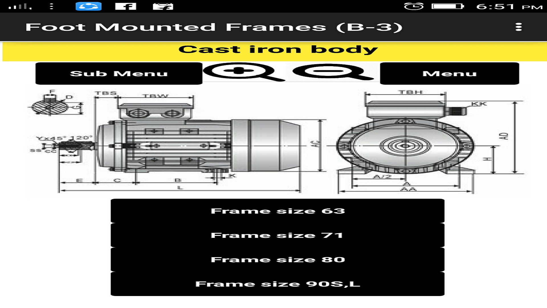 Electrical Motor frame Size IEC - App on Amazon Appstore