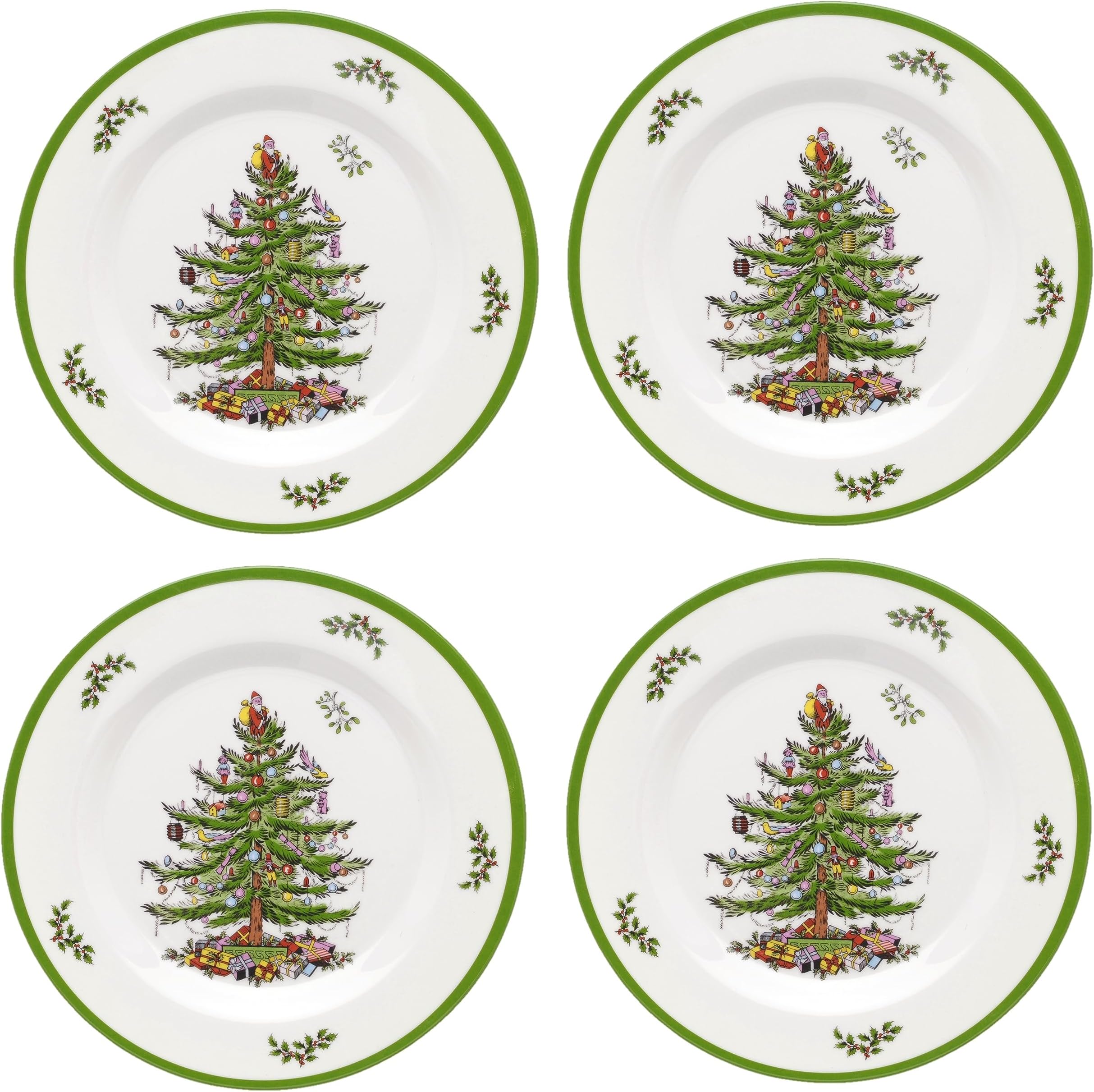 Amazon.com | Spode Christmas Tree Paper Dinner Plates - 16 Cnt: Dinner ...