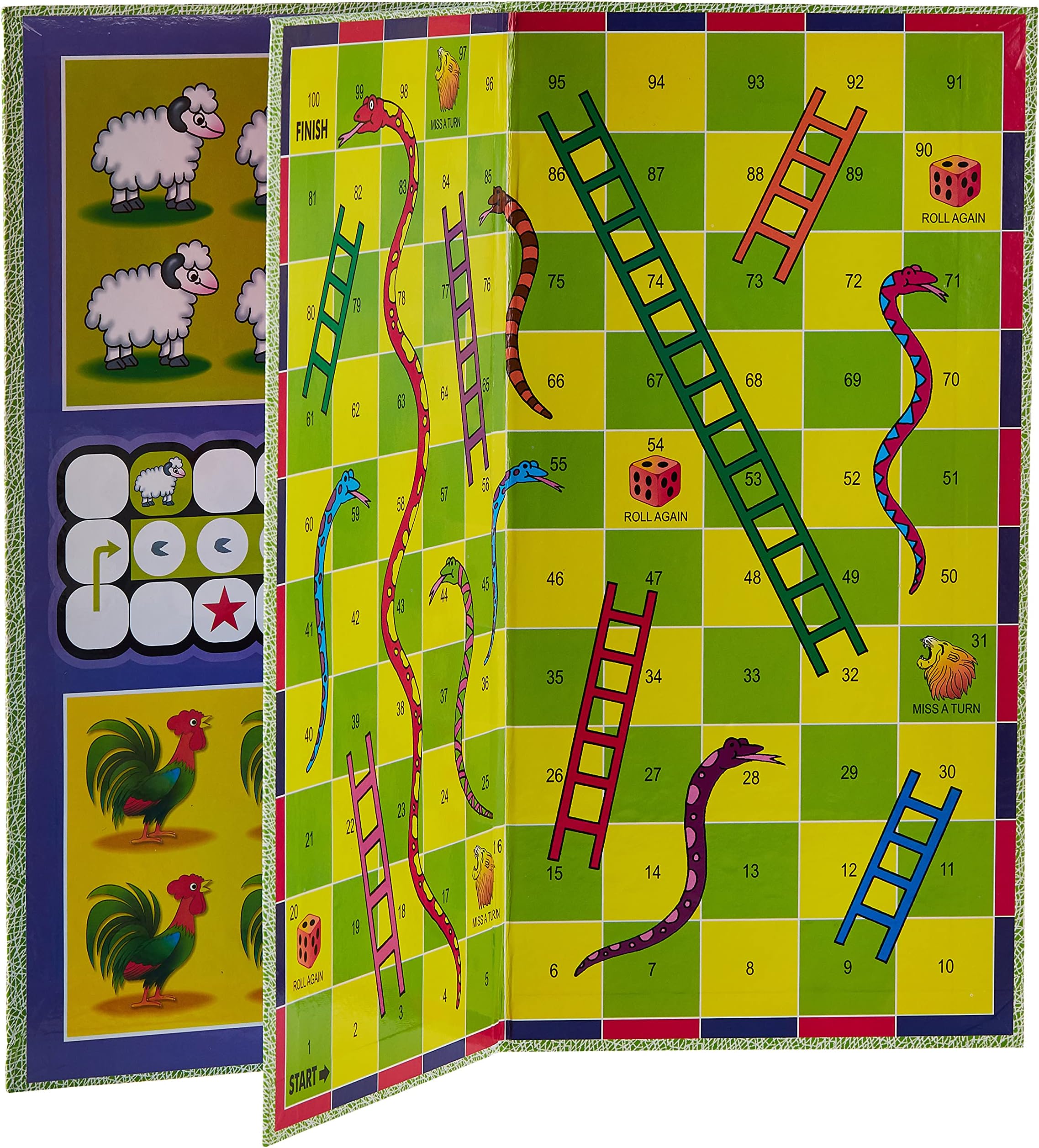 Buy Creative's Millennium Ludo and Snakes & Ladders Board Game |Play ...