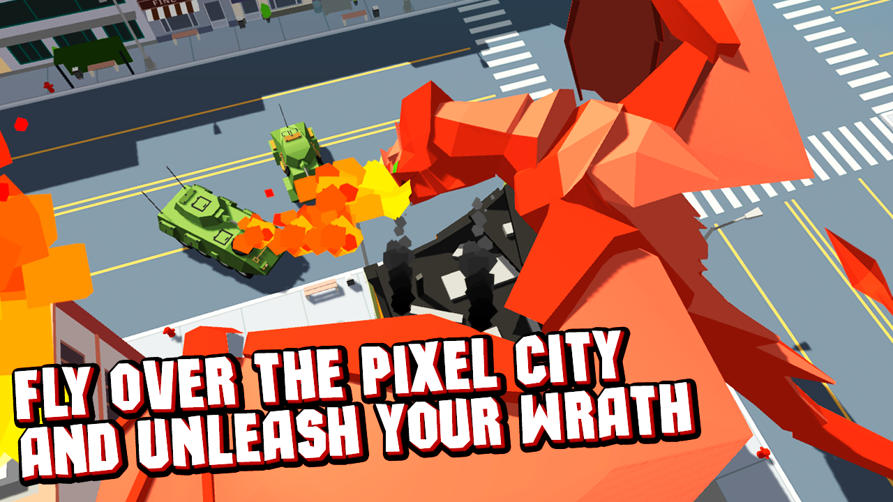 Aplicación Pixel Dragon Rampage Simulator en Amazon Appstore