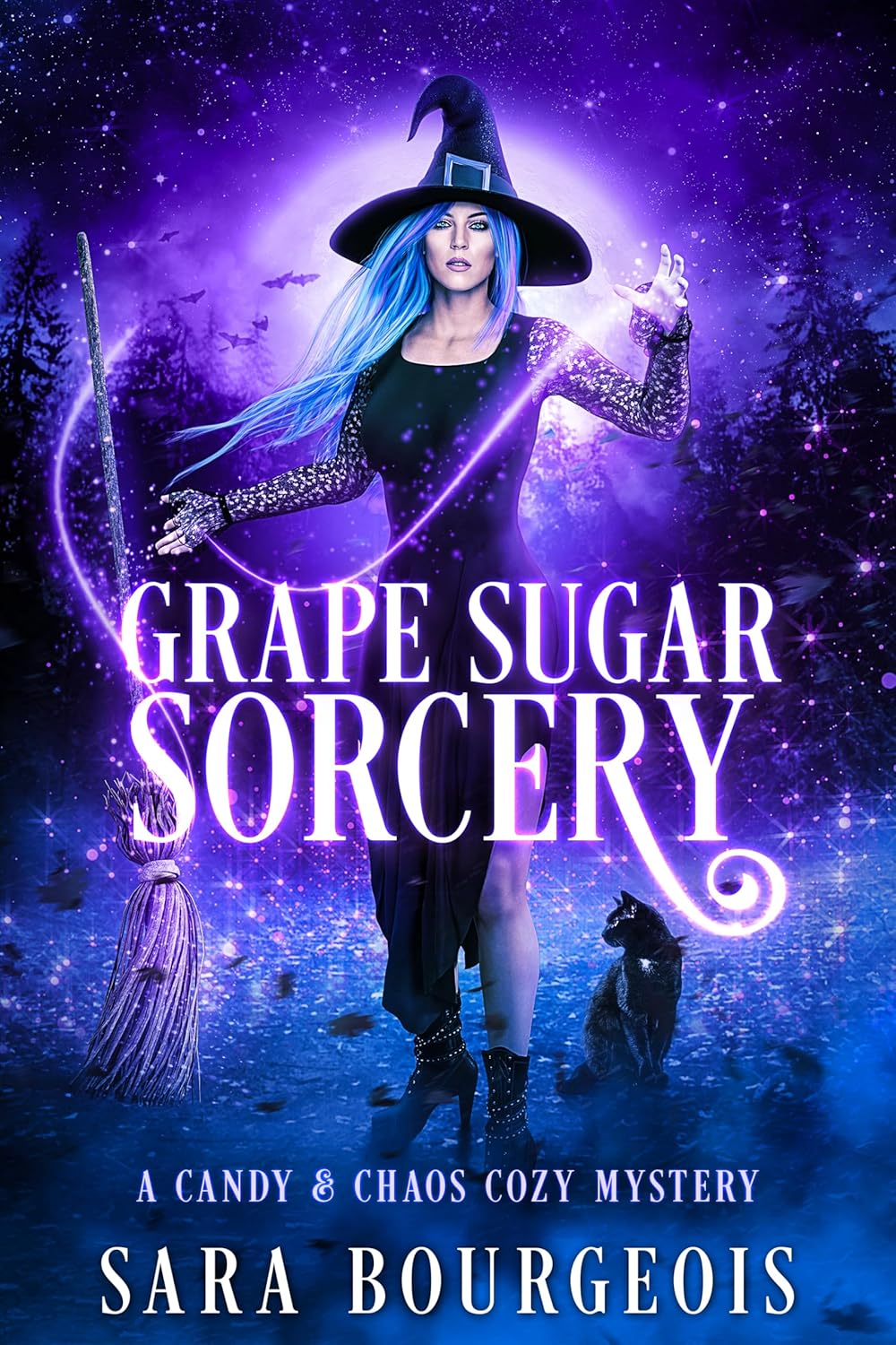 Amazon.com: Grape Sugar Sorcery (A Candy & Chaos Cozy Mystery Book 2) eBook : Bourgeois, Sara ...