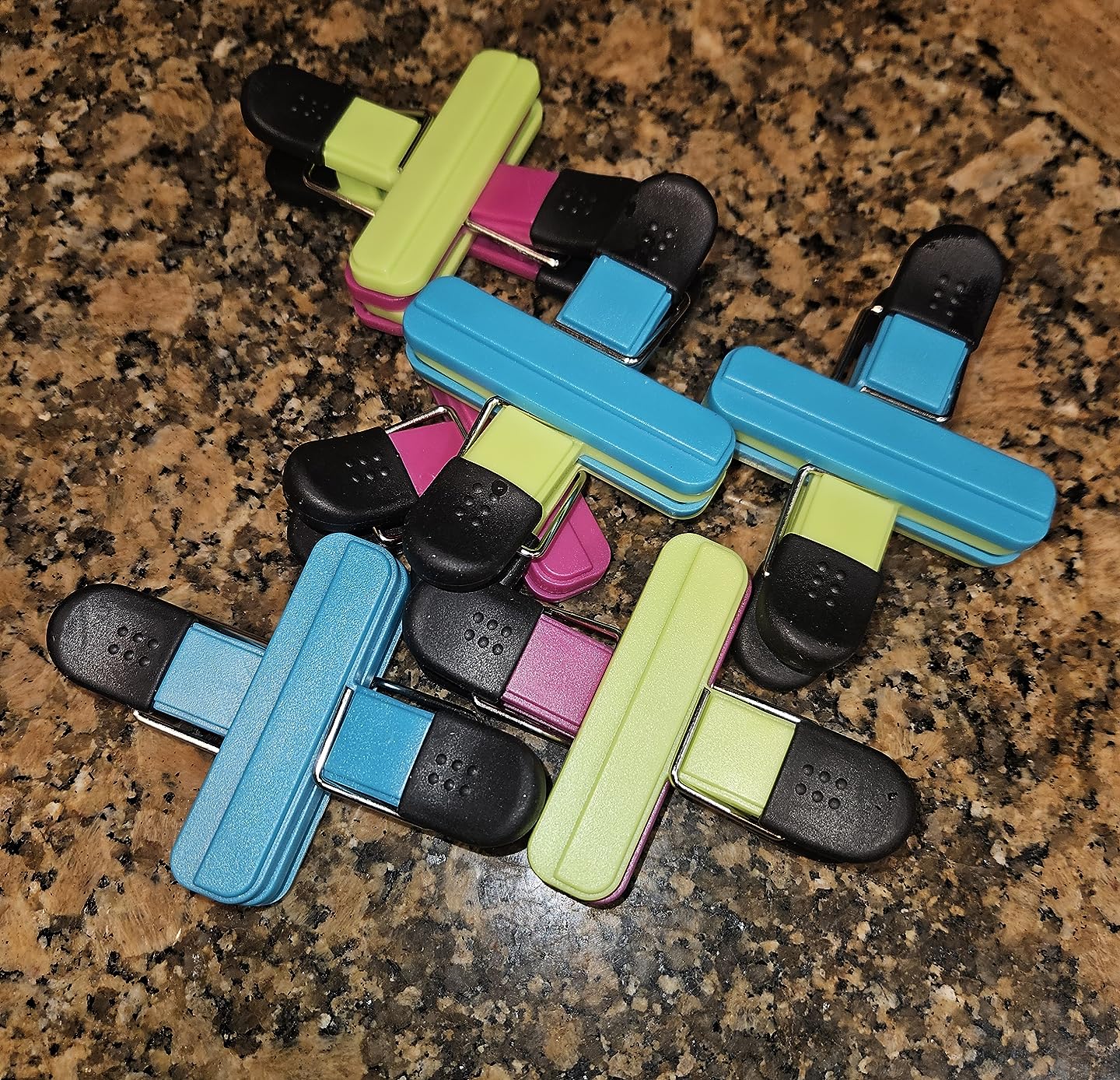 Amazon.com: AUAUY Chip Bag Clips, 12Pack Small Kitchen Clips for ...