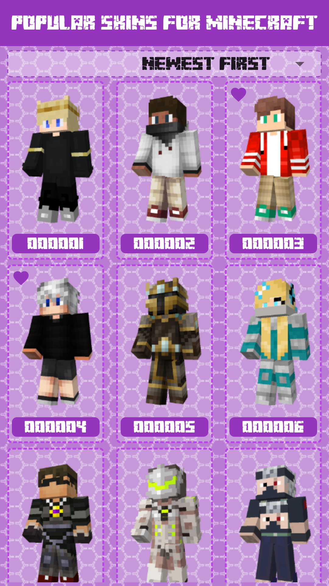 Popular Skins for Minecraft PE - App on Amazon Appstore