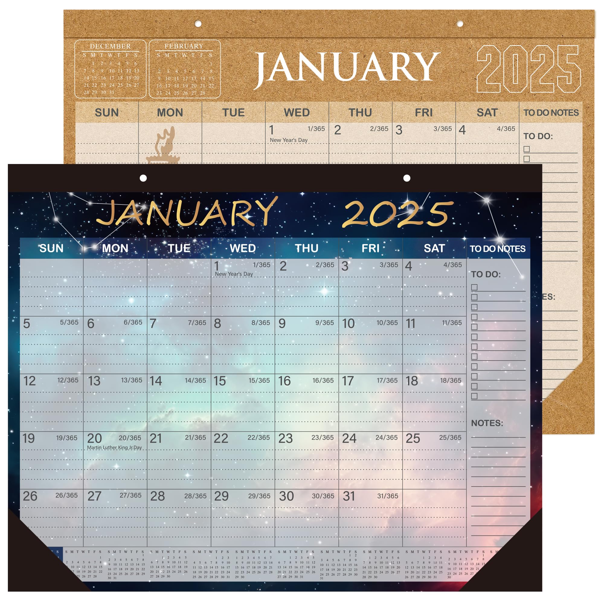 Snapklik.com : Yoment 2 Pack Desk Calendar 2025 Large 12 Months Wall ...