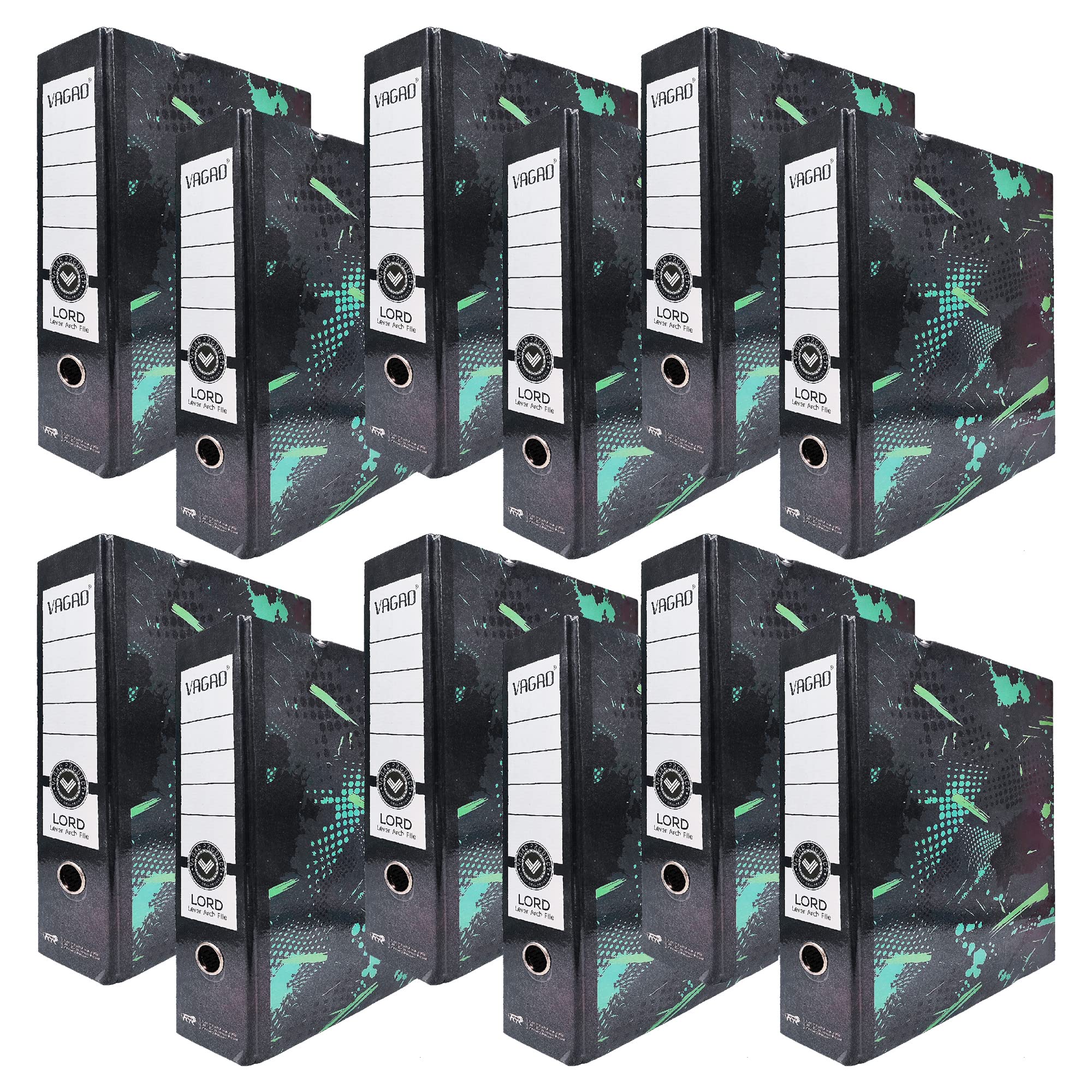 Buy VAGAD® Office Lever Arch Box File Clip Binder Laminated Box File ...