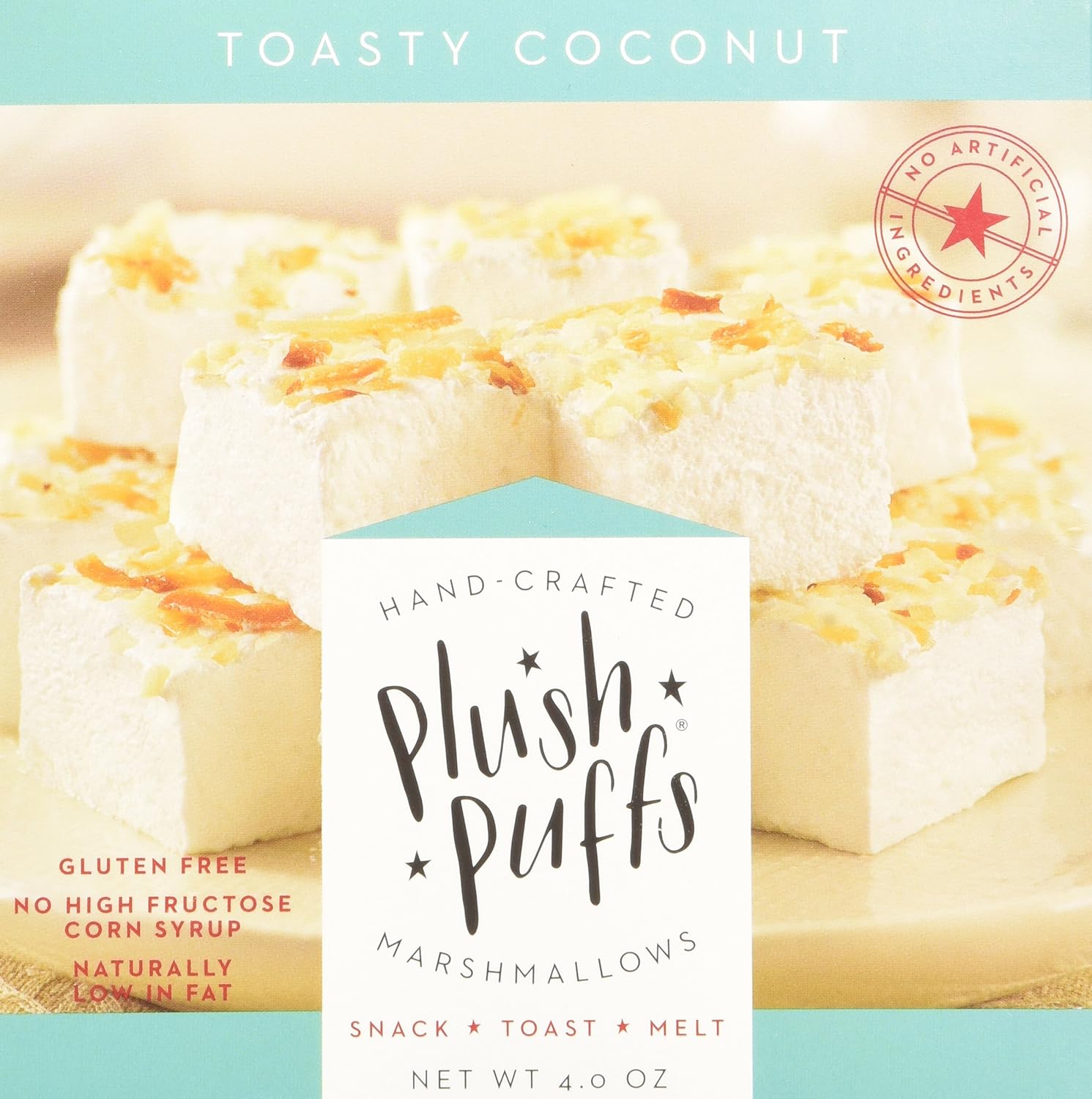 Amazon.com : Plush Puffs Toasty Coconut, 4 Ounce (Pack of 12) : Grocery ...