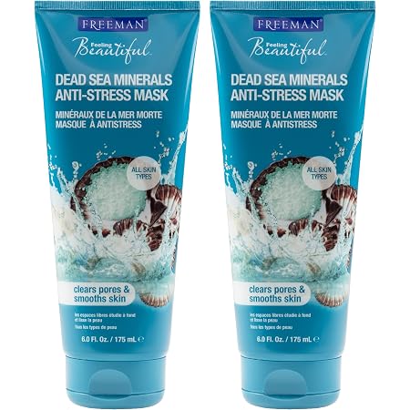 Amazon.com : Freeman Feeling Beautiful Dead Sea Minerals Clay Mask, 6 ...