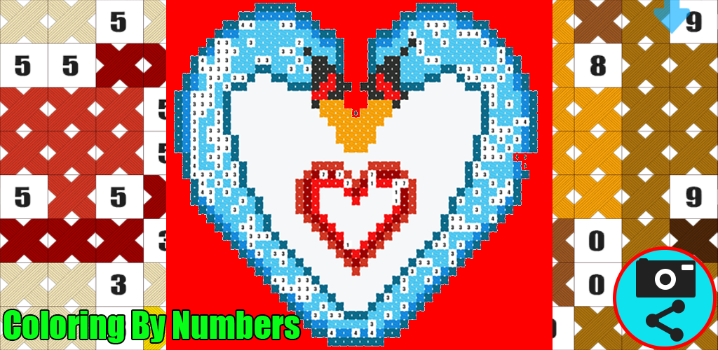 Stitch.io Coloring by Numbers Cross Stitch color game:Amazon.co.jp ...